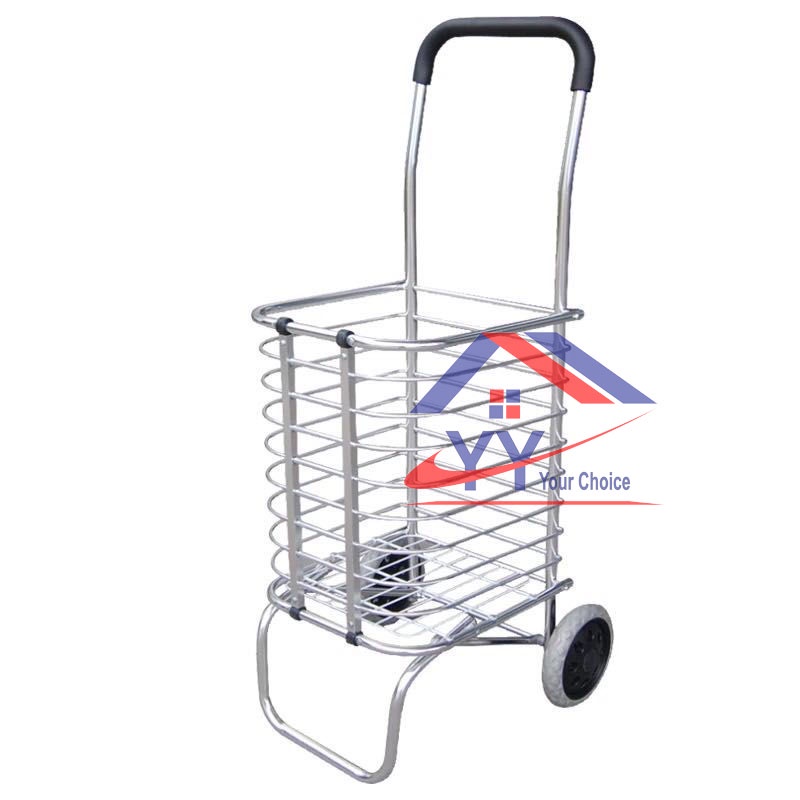 Aluminium Anti Rust Foldable Shopping Cart Grocery Market Trolley ...
