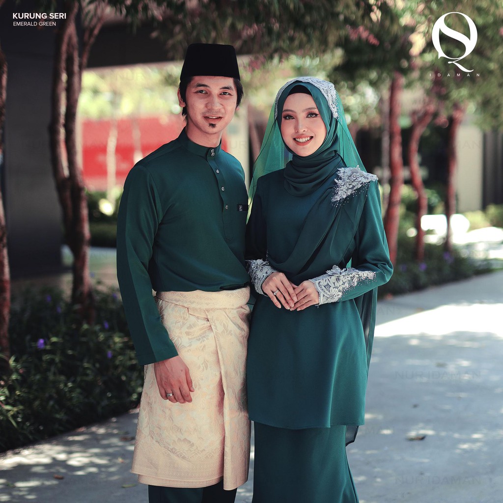 🔥TOP SALES🔥[ NEW DESIGN ] KURUNG SOFEA EMERALD GREEN | Shopee Malaysia