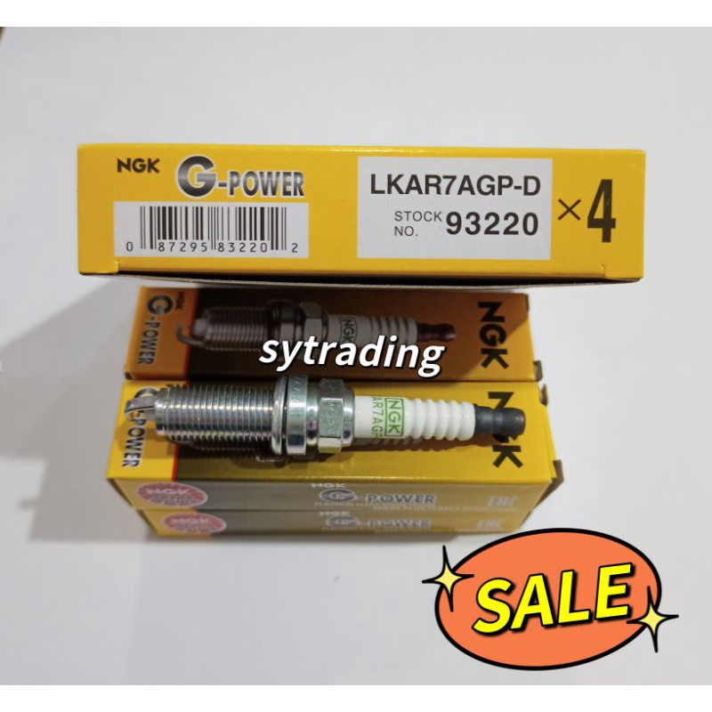 G-Power LKAR7AGP-D NGK Platinum Spark Plug 93220 1set 4pcs Iriz Exora ...