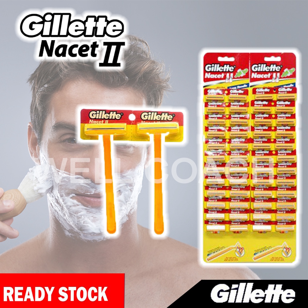 Gillette Nacet II Nacet 2/Schick Exata 2 Sensitive 1'S | Shopee Malaysia