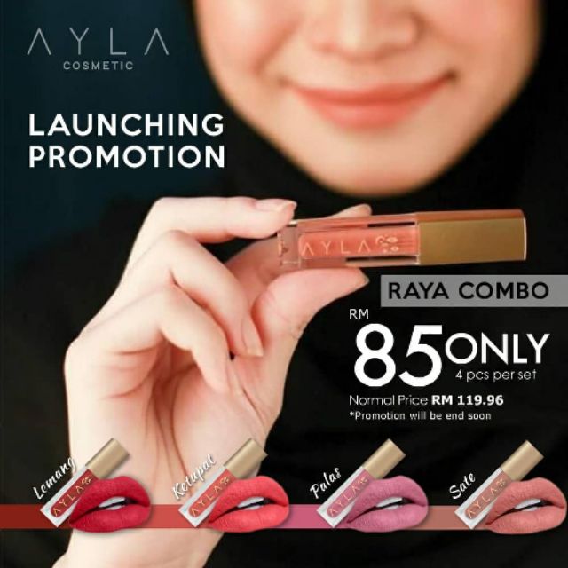 AYLA Cosmetic Lipmatte Raya Edition ( Set Combo) | Shopee Malaysia