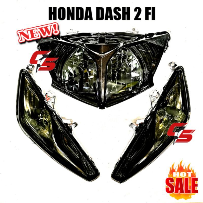 Honda Dash 110 v3 New Dash110 2 FI Fuel Injection Head Lamp Light + Front Signal + Tail Lamp ...