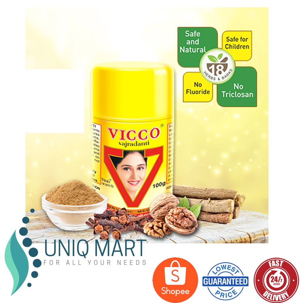 VICCO VAJRADANTI TEETH POWDER 100G | Shopee Malaysia