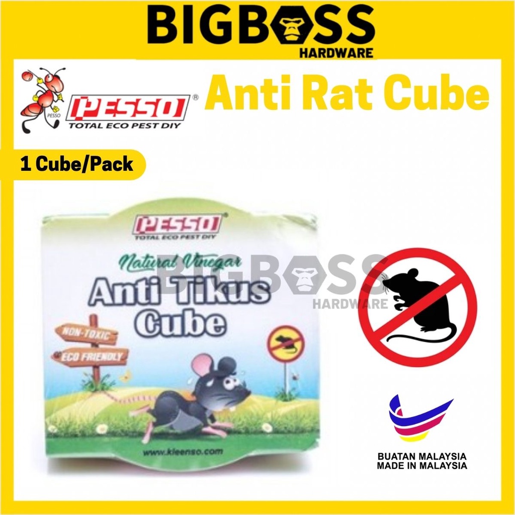 PESSO Eco Anti-Rat Cube Repellent Natural Vinegar 防鼠药 Tikus Cube ...