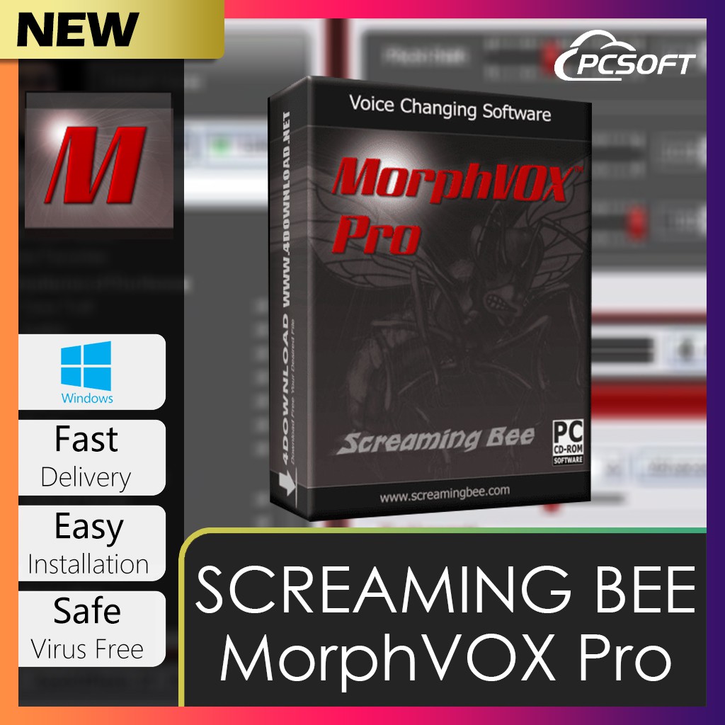 [𝗩𝗼𝗶𝗰𝗲 𝗖𝗵𝗮𝗻𝗴𝗶𝗻𝗴 𝗦𝗼𝗳𝘁𝘄𝗮𝗿𝗲] Screaming Bee MorphVOX Pro 4.4.7 | Shopee Malaysia