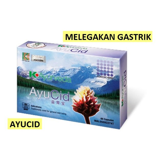 AYUCID Ayurveda [Melegakan asid berlebihan di perut][Gastrik] | Shopee ...
