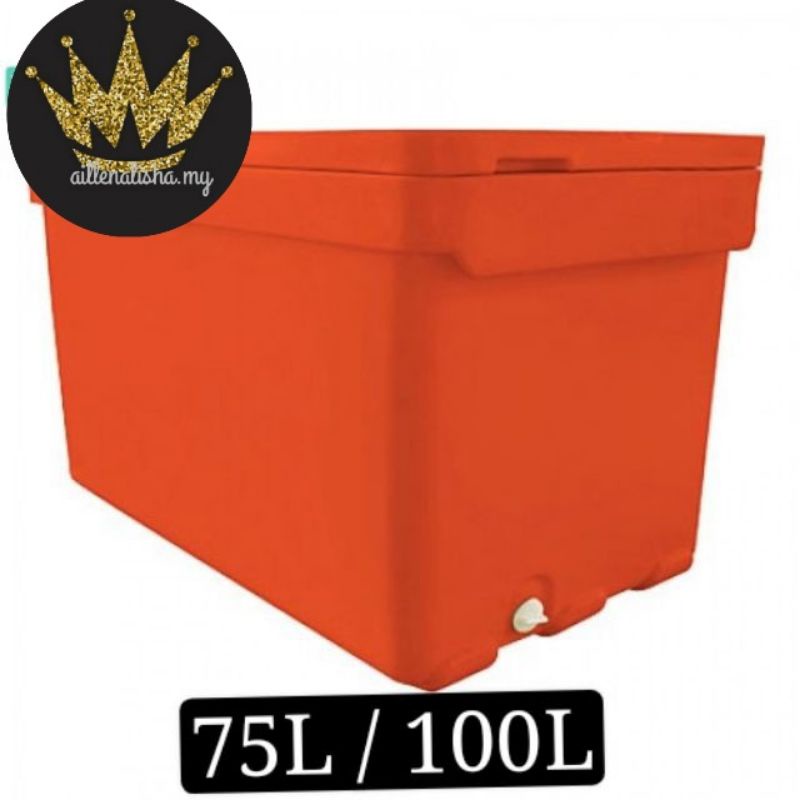 75L / 100L COOLER BOX / ICE BOX / ICE BUCKET / PICNIC BOX / FISH BOX ...