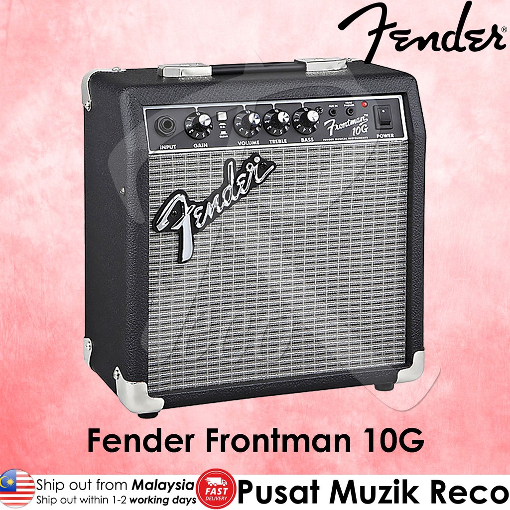 Fender Frontman 10G Guitar Combo Amplifier 10W 1x6" Amp Gitar Elektrik ...