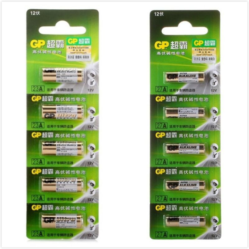 🇲🇾 [READY STOCK] GP High Voltage Super Alkaline Battery 27A / A27 / 23A / A23 12V 5pcs ...