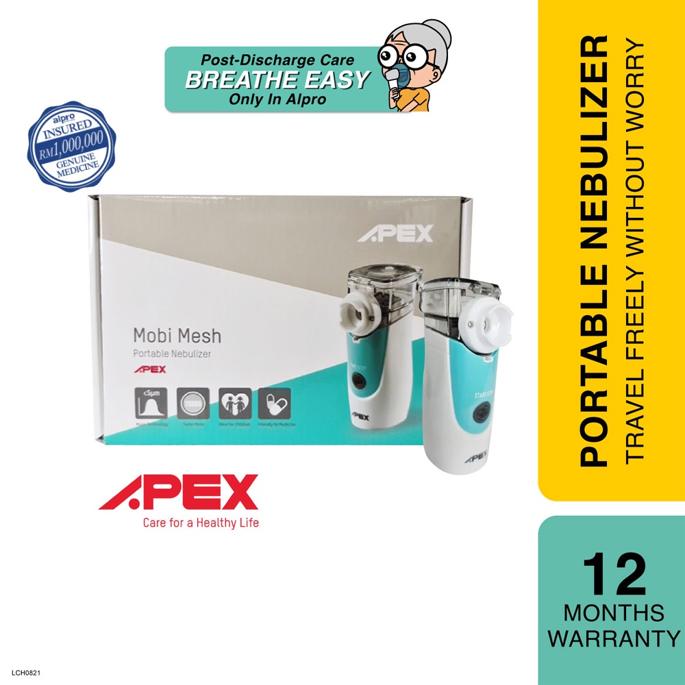 Alpro Pharmacy Exclusive - Apex Nebulizer Mobi Mesh | Portable ...