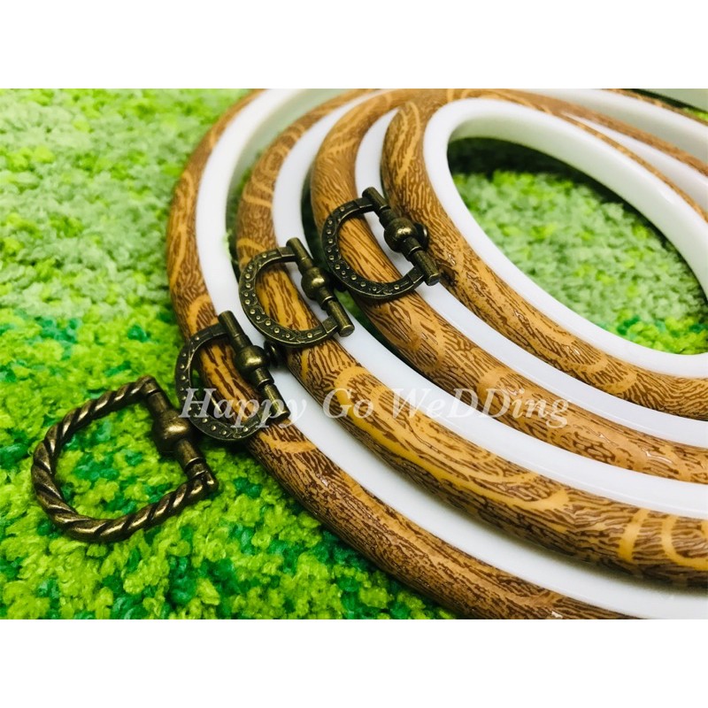 Ram Sulam Plastic ROUND Shape/ Embroidery Hoop Resin/ Imitation Wood ...