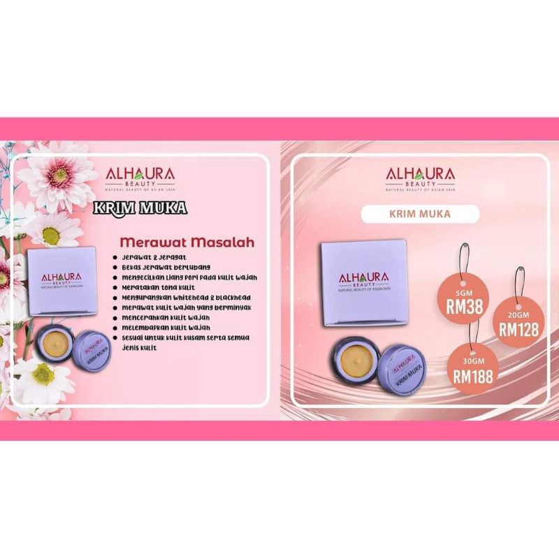 AlHaura - Krim Muka Herba (30g) | Shopee Malaysia