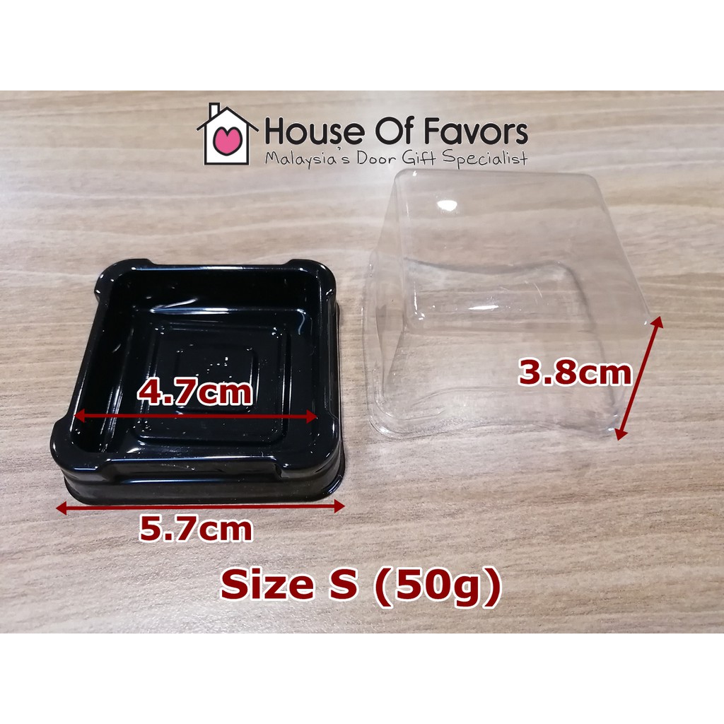 50pcs Dessert Mooncake Packaging Box 50g 80g 100g Moon Cake Plastic ...