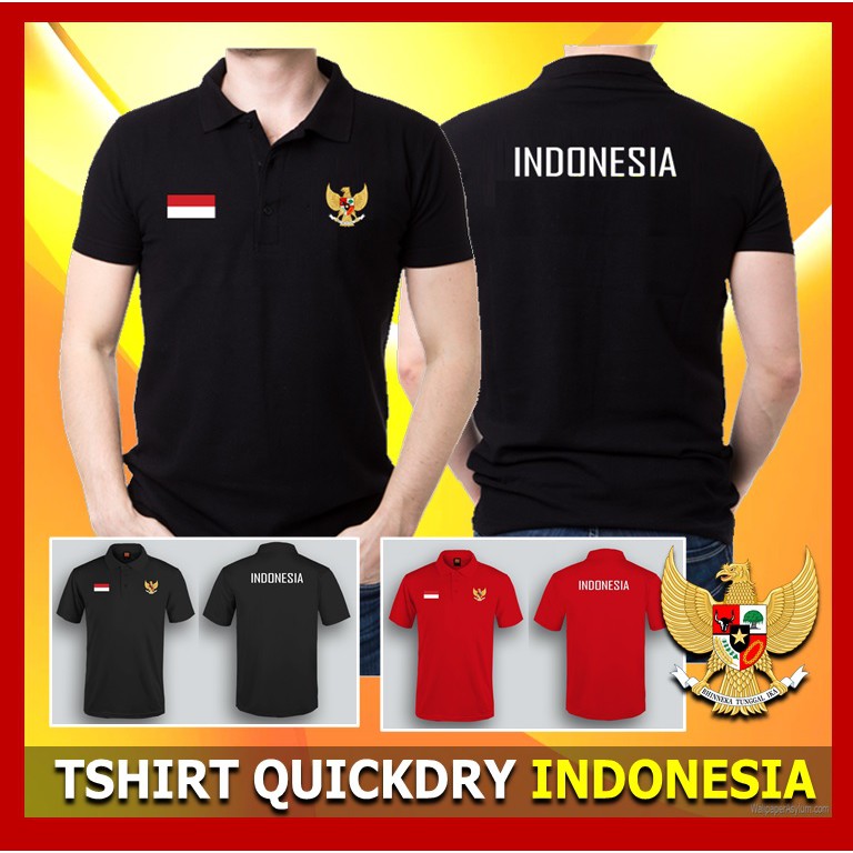 GARUDA INDONESIA TSHIRT QUICKDRY | TIMNAS INDONESIA | 100% MICROFIBER ...