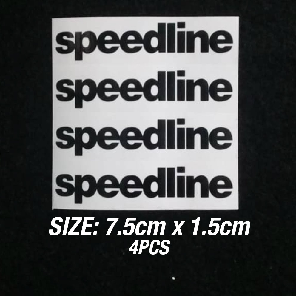STICKER CAR MOTOR KERETA SPEEDLINE FOR HONDA NISSAN MITSUBISHI PROTON ...