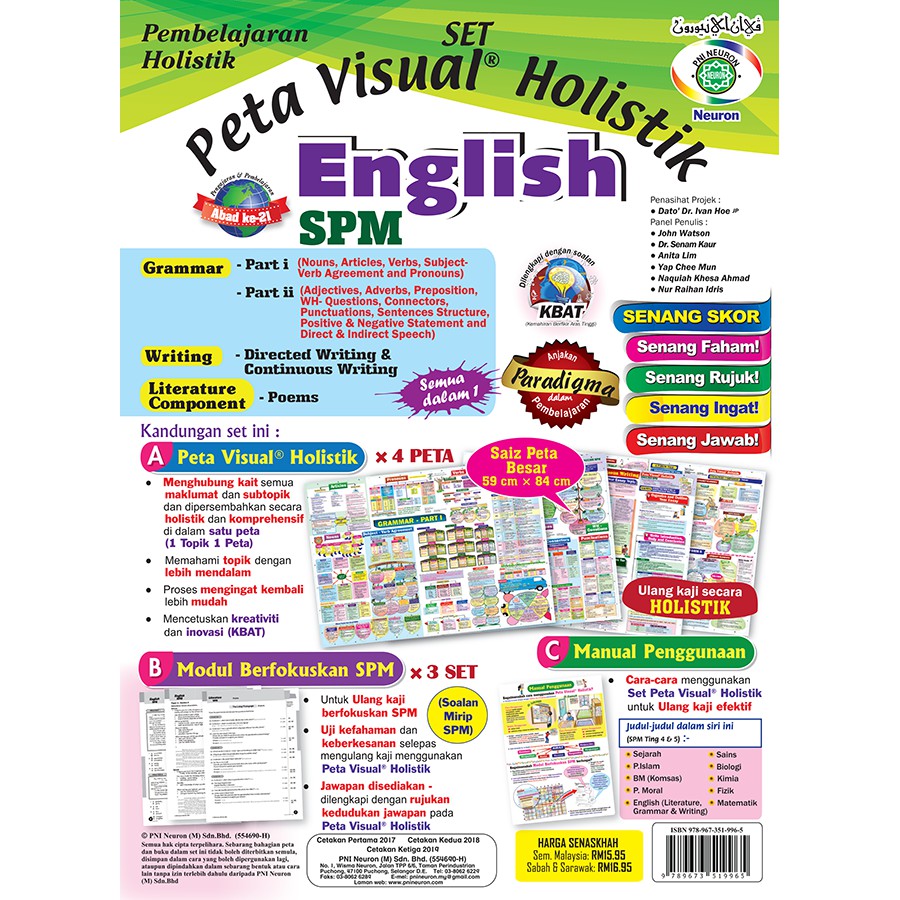 (SILIBUS LAMA) Set Peta Visual Holistik English SPM | Shopee Malaysia