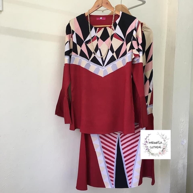 mini kurung batik lukis exclusive | Shopee Malaysia