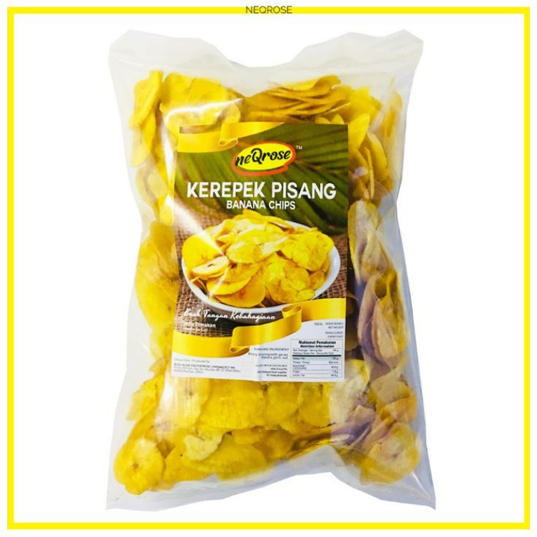 500g Kerepek Pisang Tanduk Original Homemade Halal Produk Muslim Sedap ...