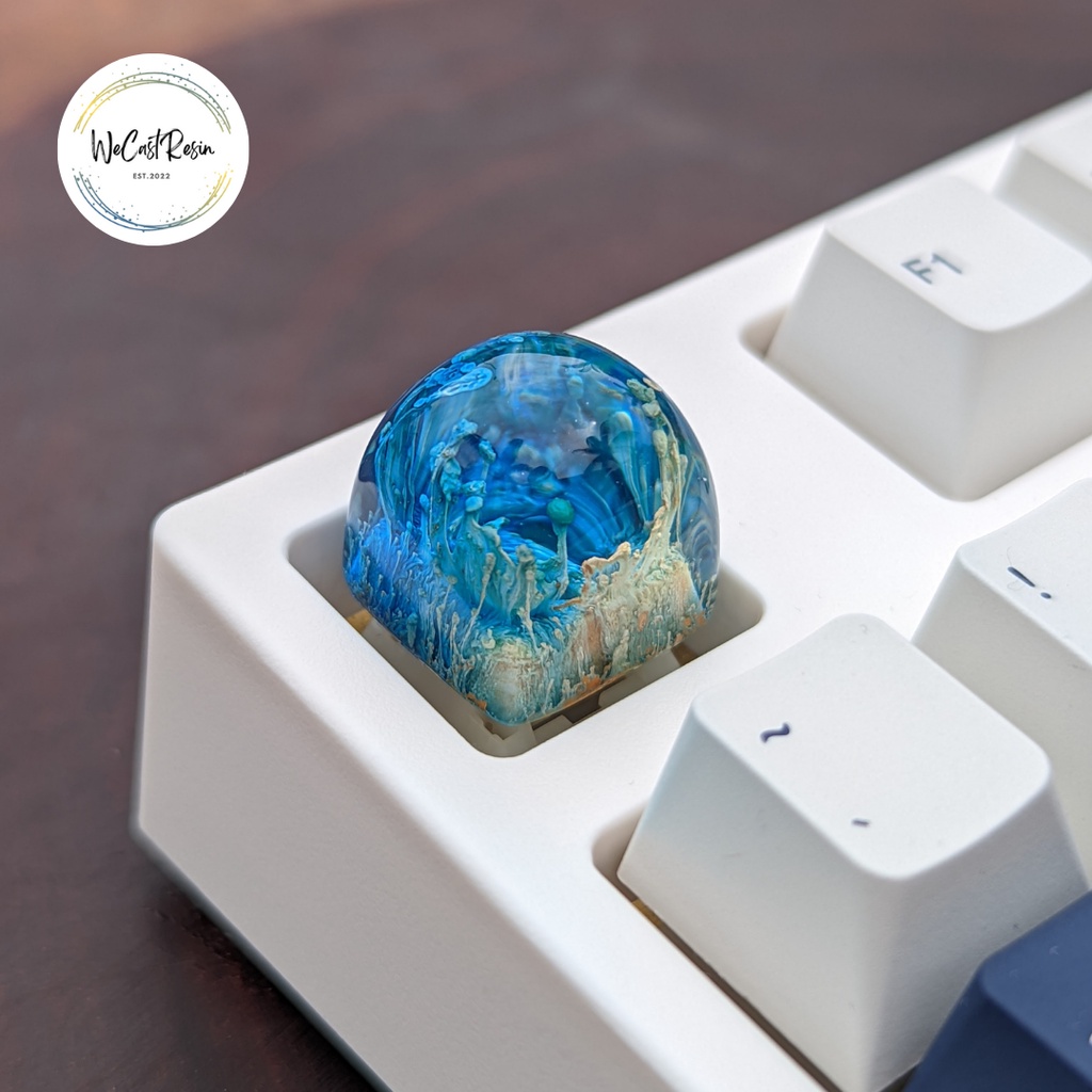 Custom Resin Artisan Keycap for Mechanical Keyboard Dome Profile R1 ...