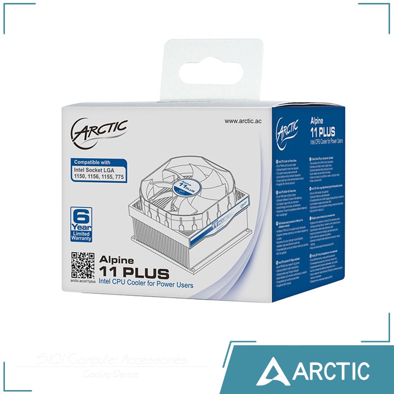 Arctic Alpine 11Plus 90MM Fan CPU Radiator Fan Cooling+Aluminum Cooler ...