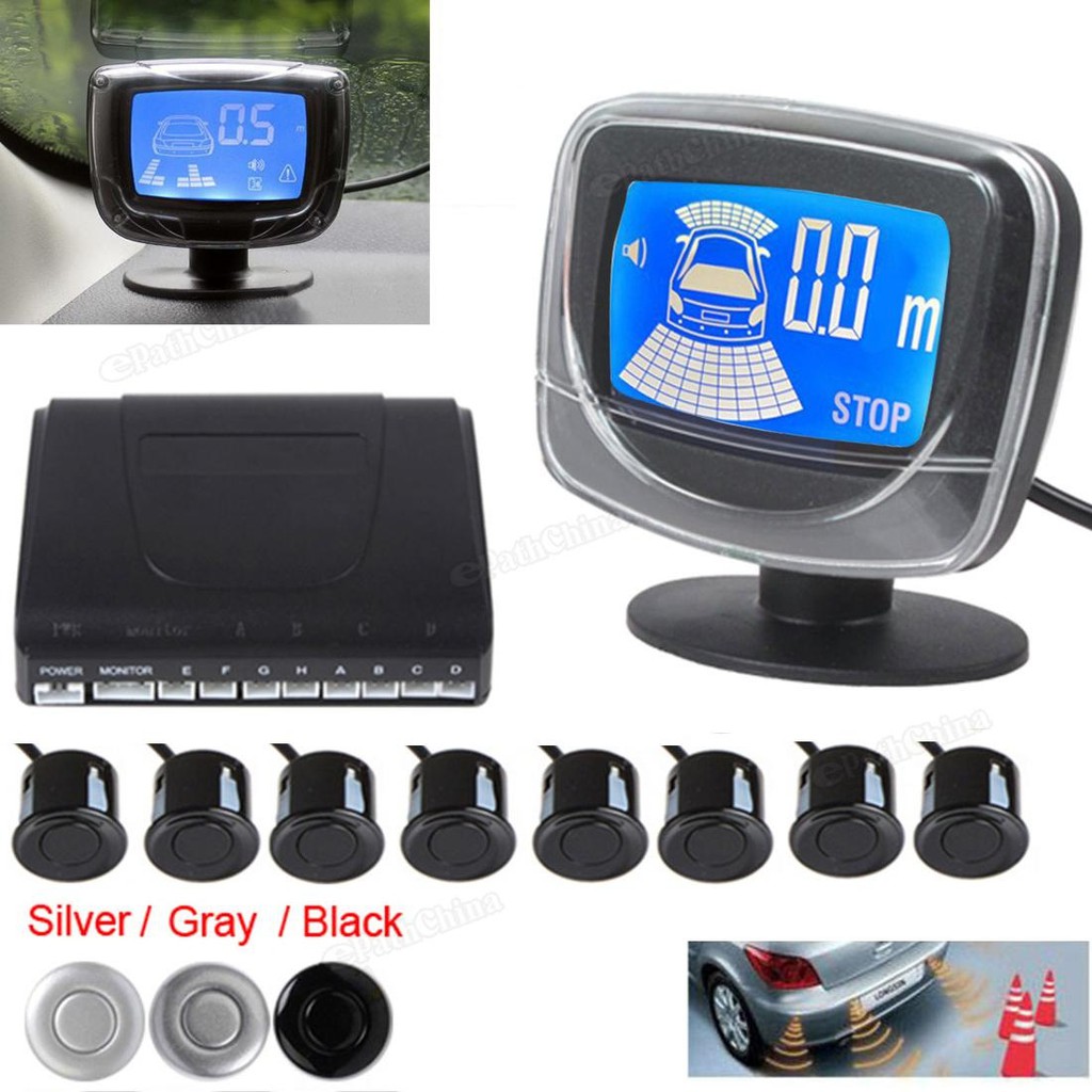 Weatherproof 8 Rear and Front View Car Parking Sensors | Shopee Malaysia