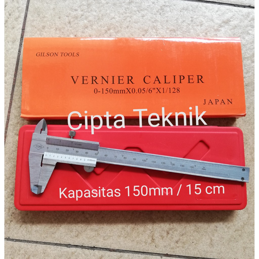 Sigmat manual 150mm toki Caliper 6inch Vernier Caliper 15cm | Shopee ...