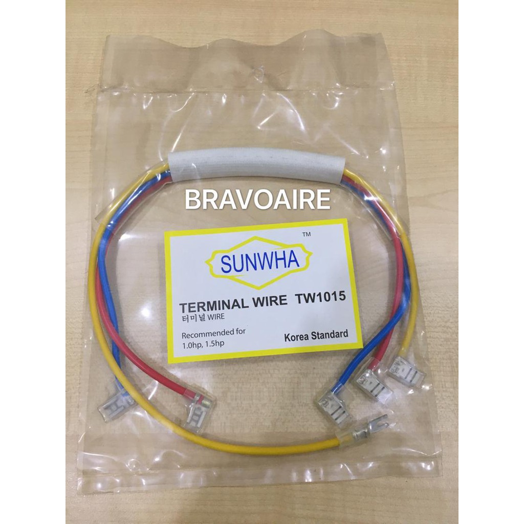 Compressor Terminal Wire 1.0HP/1.5HP/2.0HP/2.5HP/3.0HP (Korea/Japan ...