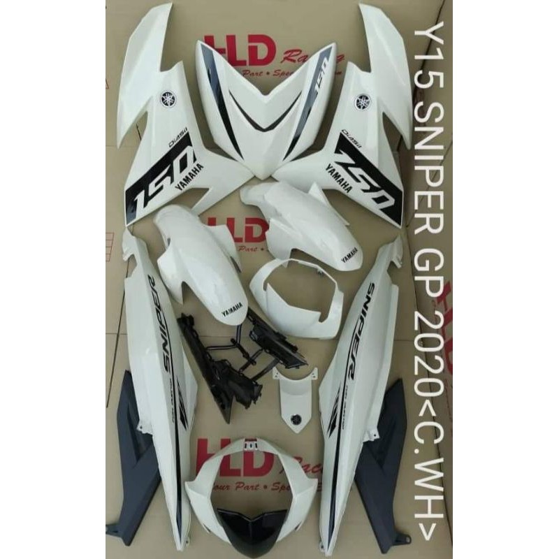 Y15 COVER SET HLD SINPER GP CREAMY WHITE V1 V2 | Shopee Malaysia
