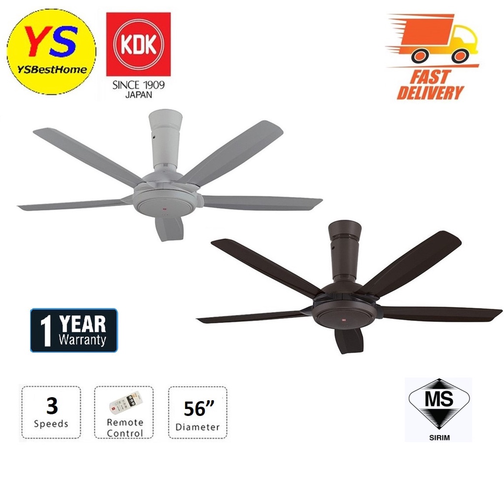 KDK (140cm/56") DC Motor K14PH (PBR/EY) / KDK Ceiling Fan K14YZ ...