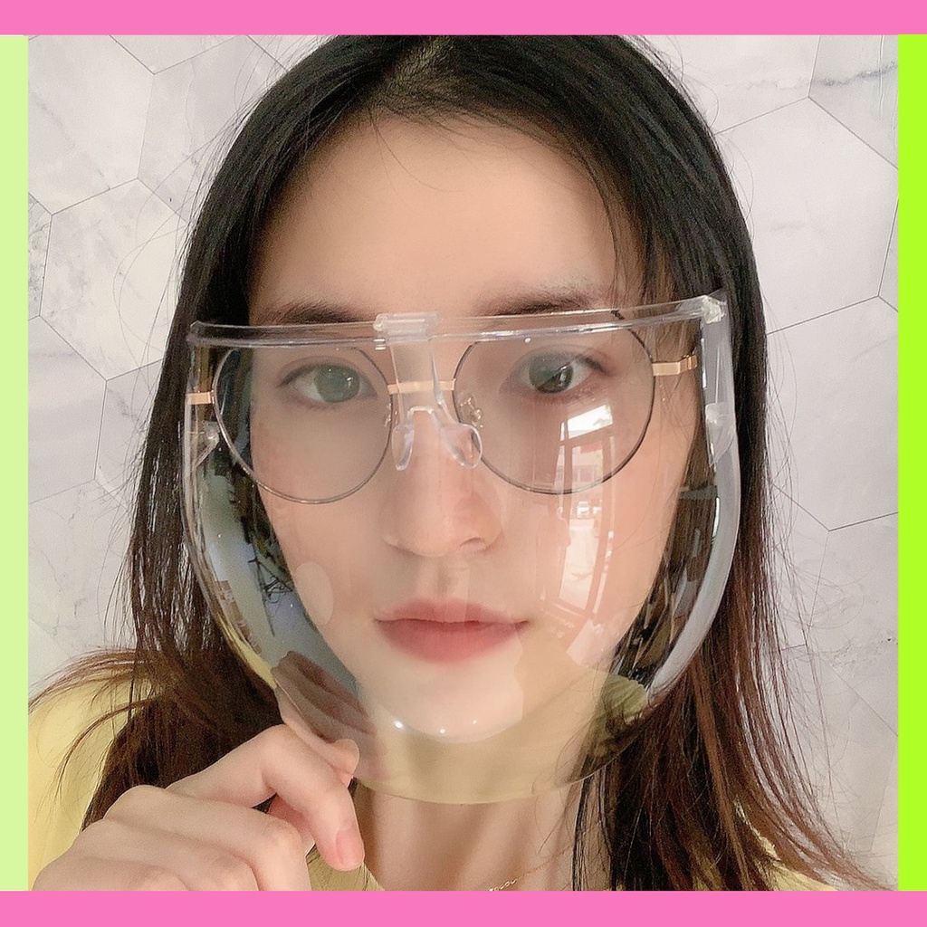 Oversized Full Face shield protective Blocc acrylic Visor Sunglasses ...