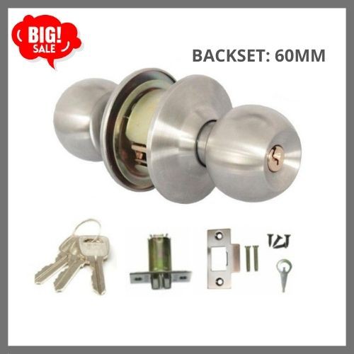 (READY STOCK) 3871 SS CYLINDRICAL DOOR LOCK SET (60MM) | Shopee Malaysia
