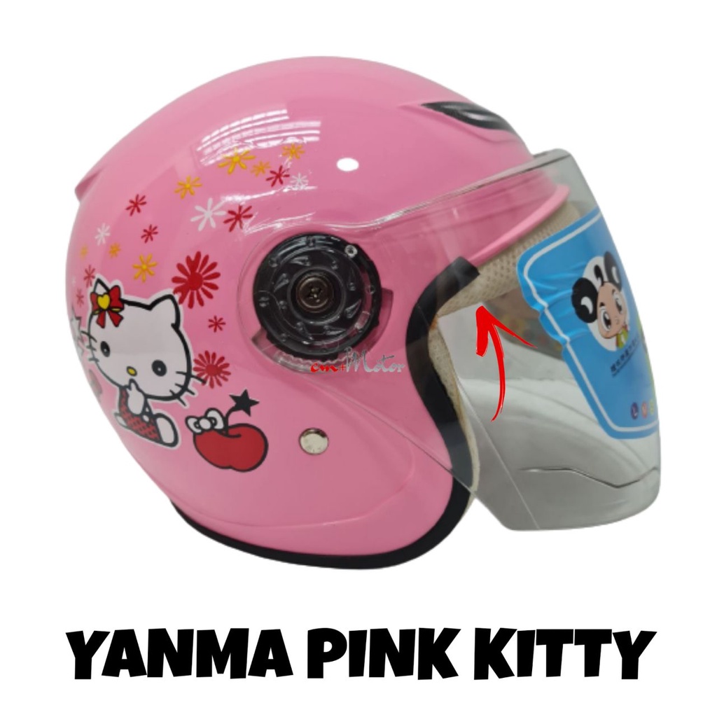 Kid Helmet Motorcycle / Budak Helmet / Children Helmet Hello Kitty UFO ...
