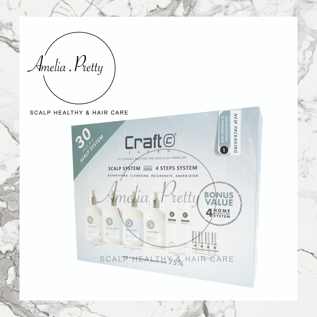 Craft 30 Days Kit Scalp System Box Bonus Value 4 x Scalp Detoxi ( For ...