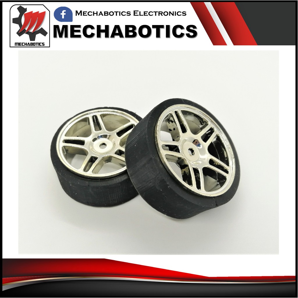 GX1-C Plastic - Silicone Wheel (Pair) No Coupling. Hot Sumo Robot ...