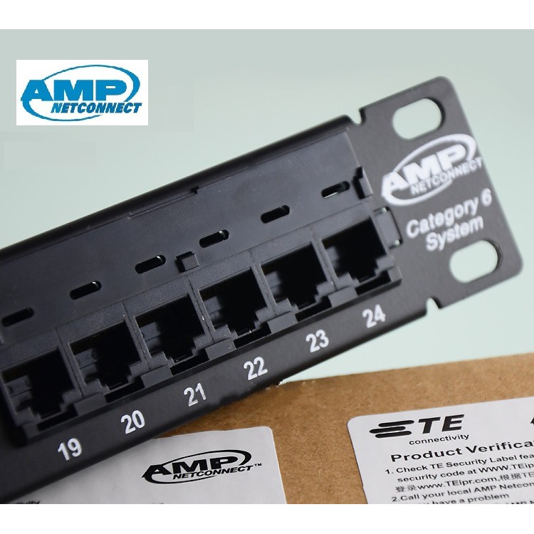 AMP 24 port patch panel - CAT5e & CAT6 | Shopee Malaysia