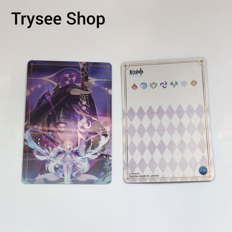 Genshin Impact Metal Card Collection Bandai Namco/Mihoyo Eula Shenhe ...