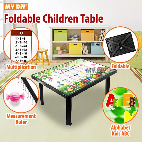MYDIYHOMEDEPOT - 18"X24" CENTURY FOLDABLE CHILDREN TABLE WITH APLPHABET ...