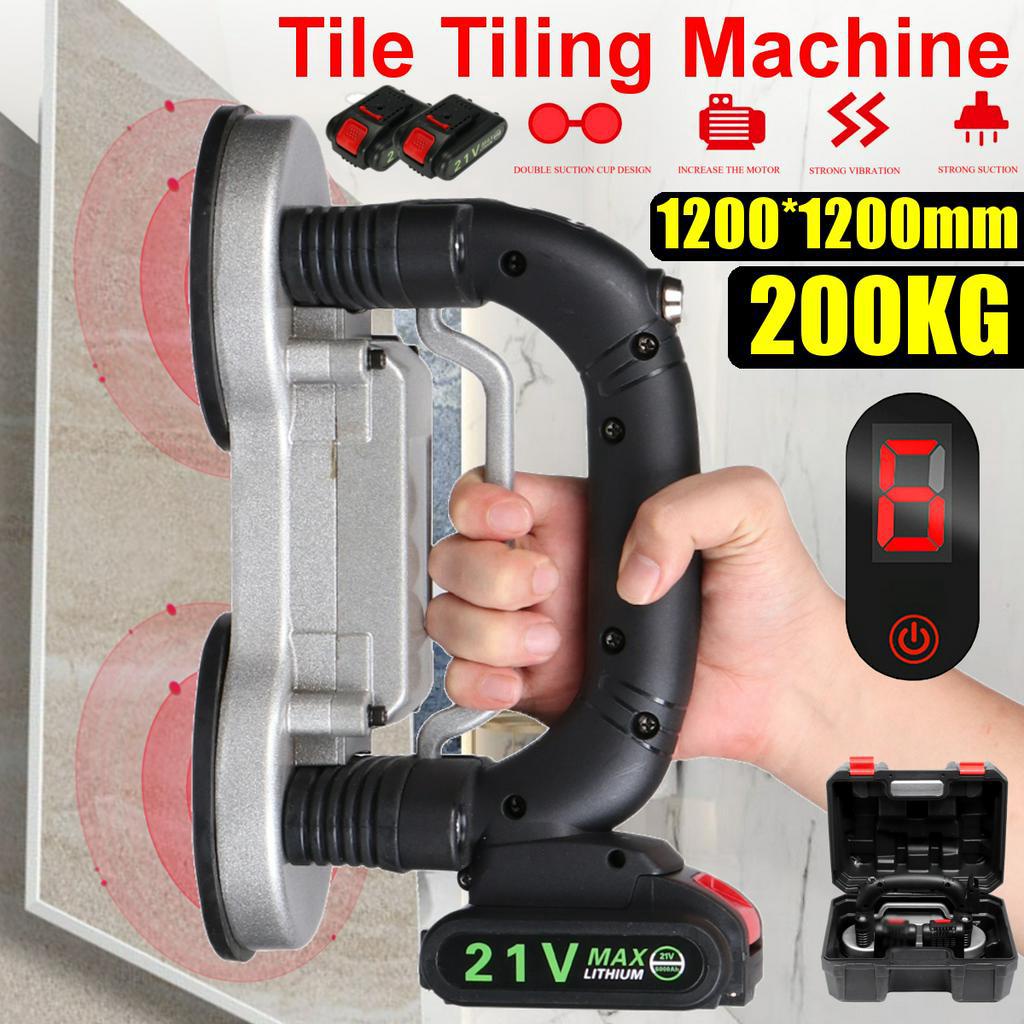 6 Speed Tile Tiling Machine 21V Vibrator Suction LED Light 120x120cm ...