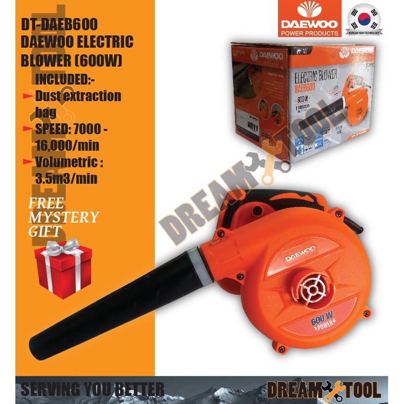 *MESIN SEMBUR SAMPAH* DAEWOO Electric Blower (600W) DT-DAEB600 | Shopee Malaysia