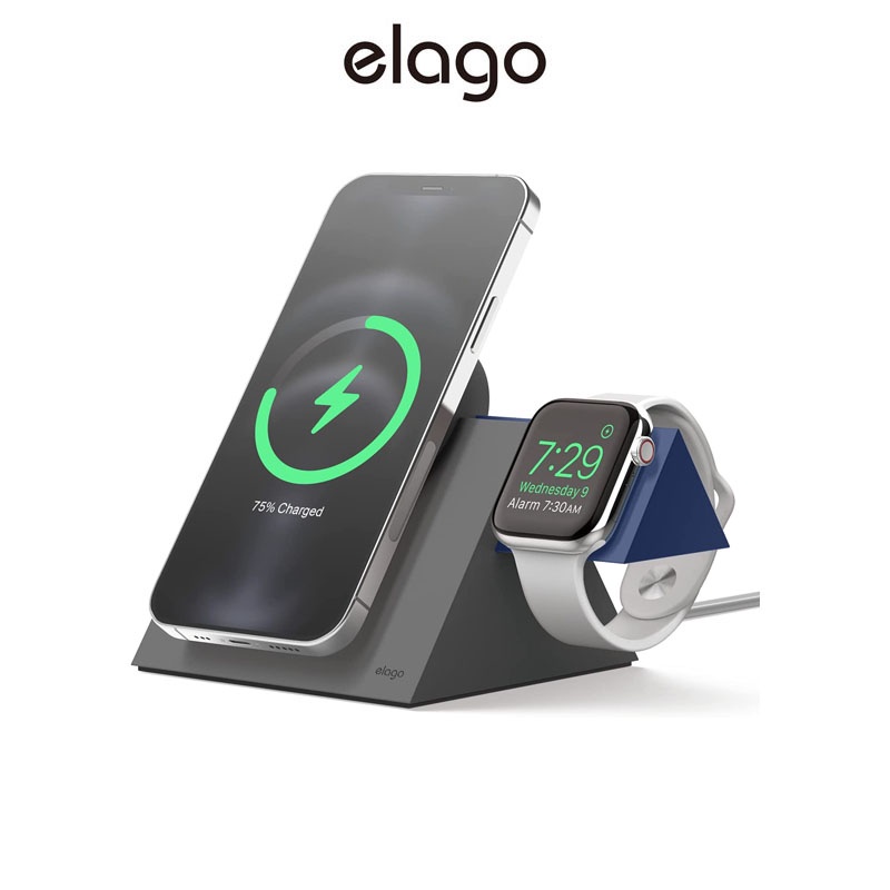 elago MS5 Duo Charging Stand Compatible with MagSafe, Compatible with ...