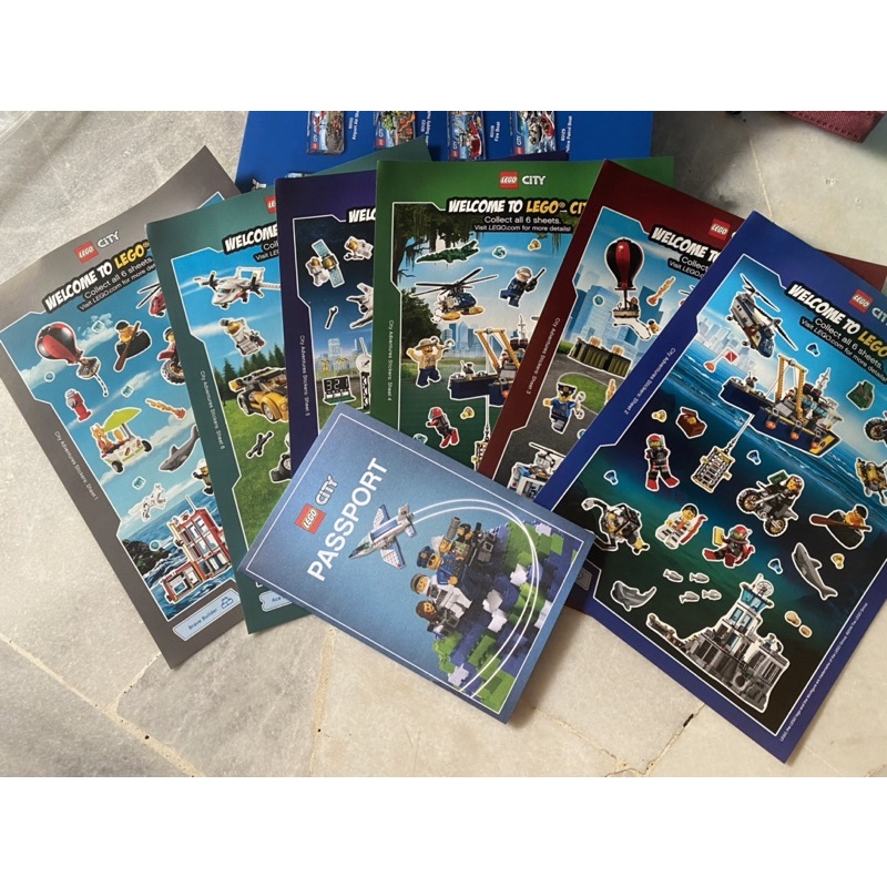 2015 Lego City Launching Passport Sticker Set | Shopee Malaysia