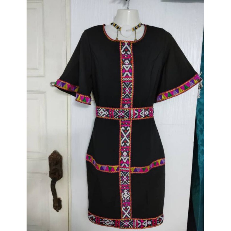Baju Tradisional Moden Sabah/Dress Rungus corak pinakol | Shopee Malaysia
