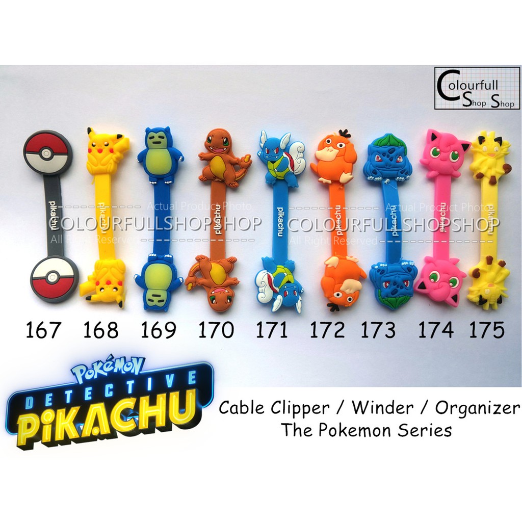 Cartoon Cable Clipper / Cable Organizer Part 20 Pokemon Detective ...