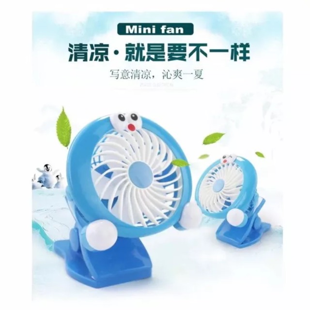 Travel mini fan doraemon and kitty design | Shopee Malaysia