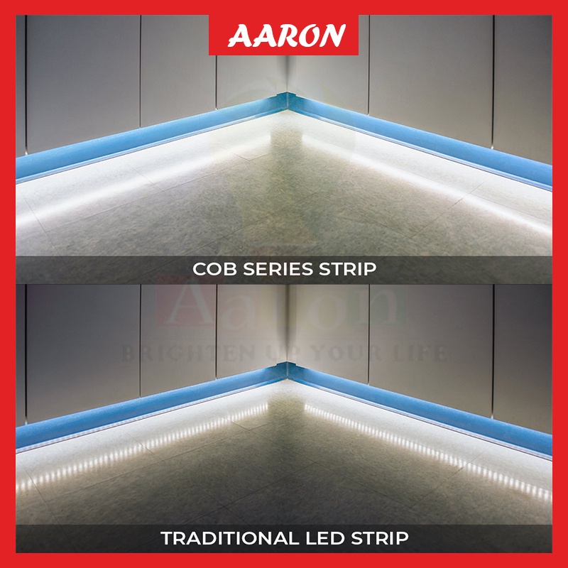 COB LED Strip Light 5meter 24V 320LED Super Bright Strip Light Lampu Strip LIGHTMAN | Shopee ...