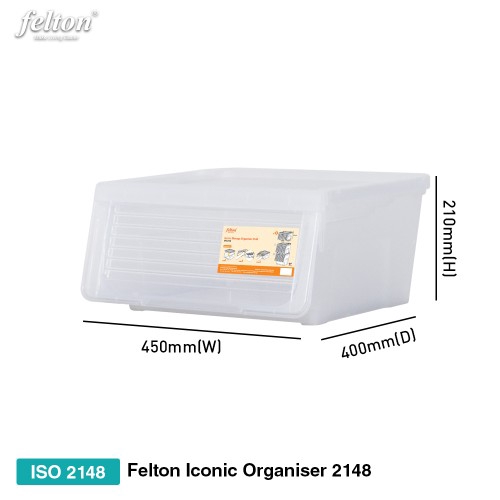 Felton - Iconic Organiser / Stacking Storage - 2148 - Clear + | Shopee ...