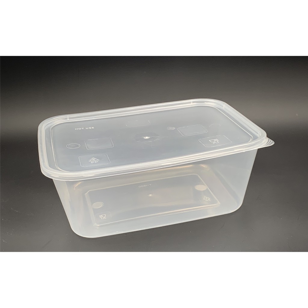 RT1500S(T1500) Rectangular Plastic Disposable Food Container [ 50sets± ...