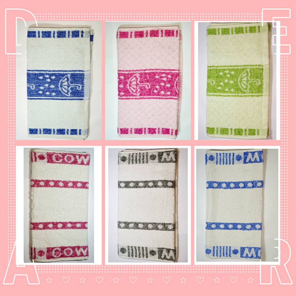 Ready Stock Cotton Water Absorbent Face Towel Cotton /Tuala Muka 100% ...