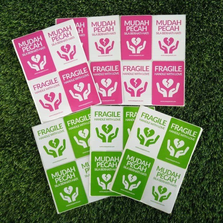 EasyParcel Fragile Label Sticker | Shopee Malaysia