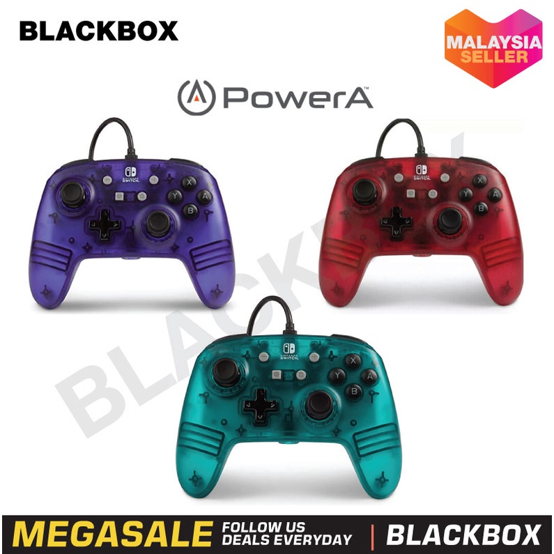PowerA Enhanced Wired Controller for Nintendo Switch Red Frost / Teal ...